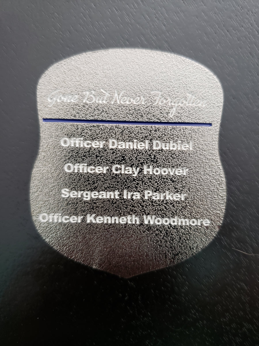 Inkster Police Memorial Challenge Coin – Blue Line Customs