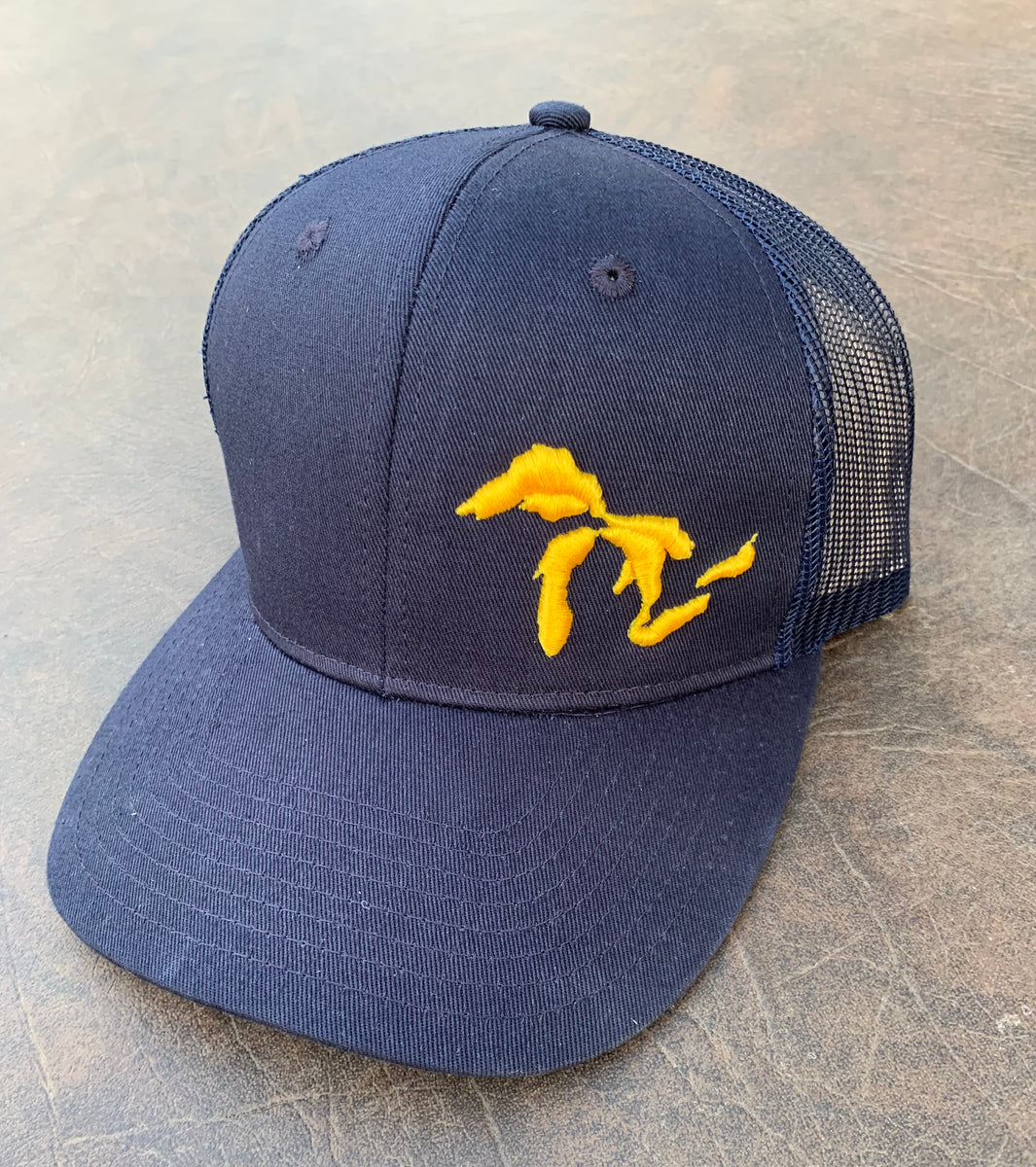 Puffy State of Michigan hat – Blue Line Customs